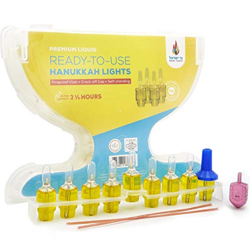 Ner Light Chanukah Oil Ready to Use, Pre-Filled Nerlite Oil Cups – The ...